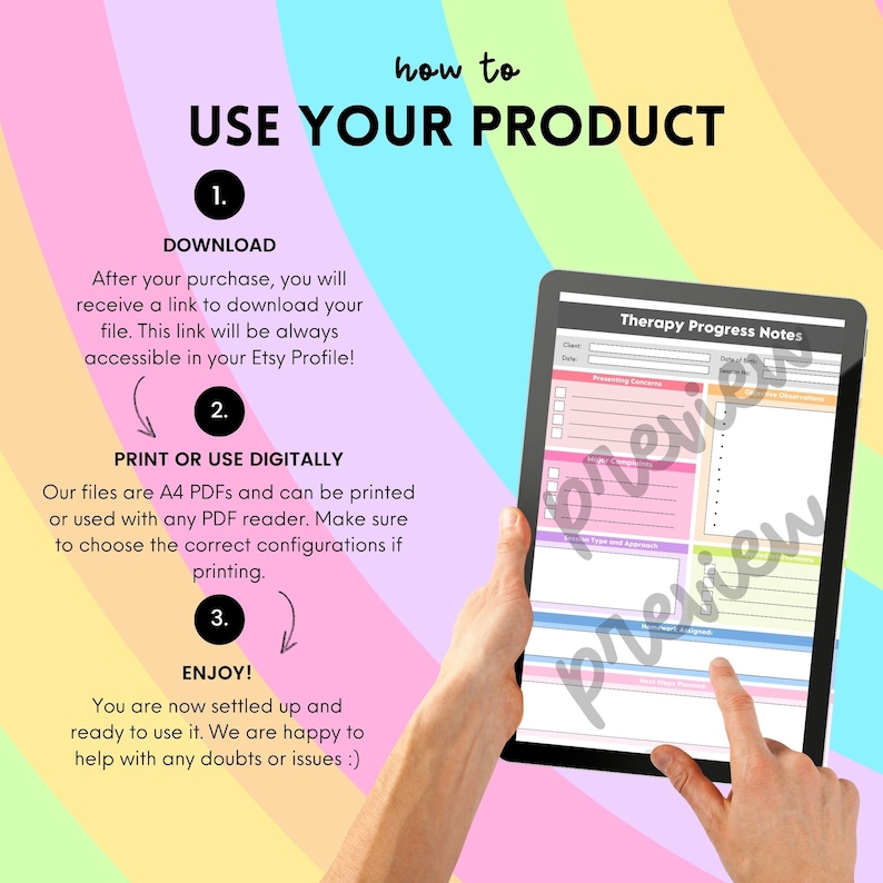 Therapy Progress Notes Template for Therapy Session Documentation ...