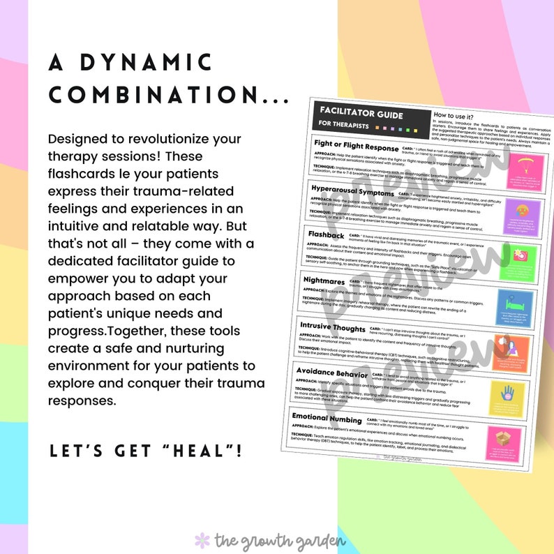 Trauma Response Flashcards for Mental Health Professionals and Therapy ...