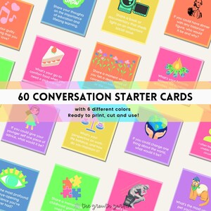 Conversation Starter Cards for Teens and Young Adults - Group Therapy ...