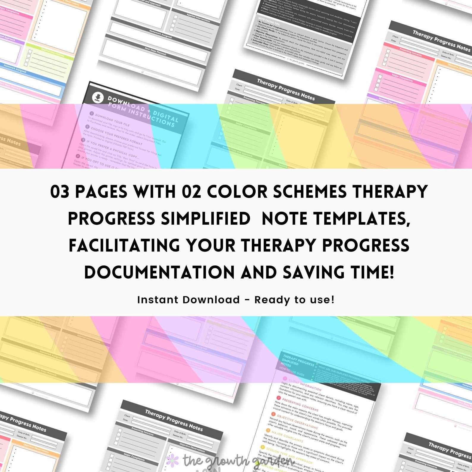 Therapy Progress Notes Template for Therapy Session Documentation ...