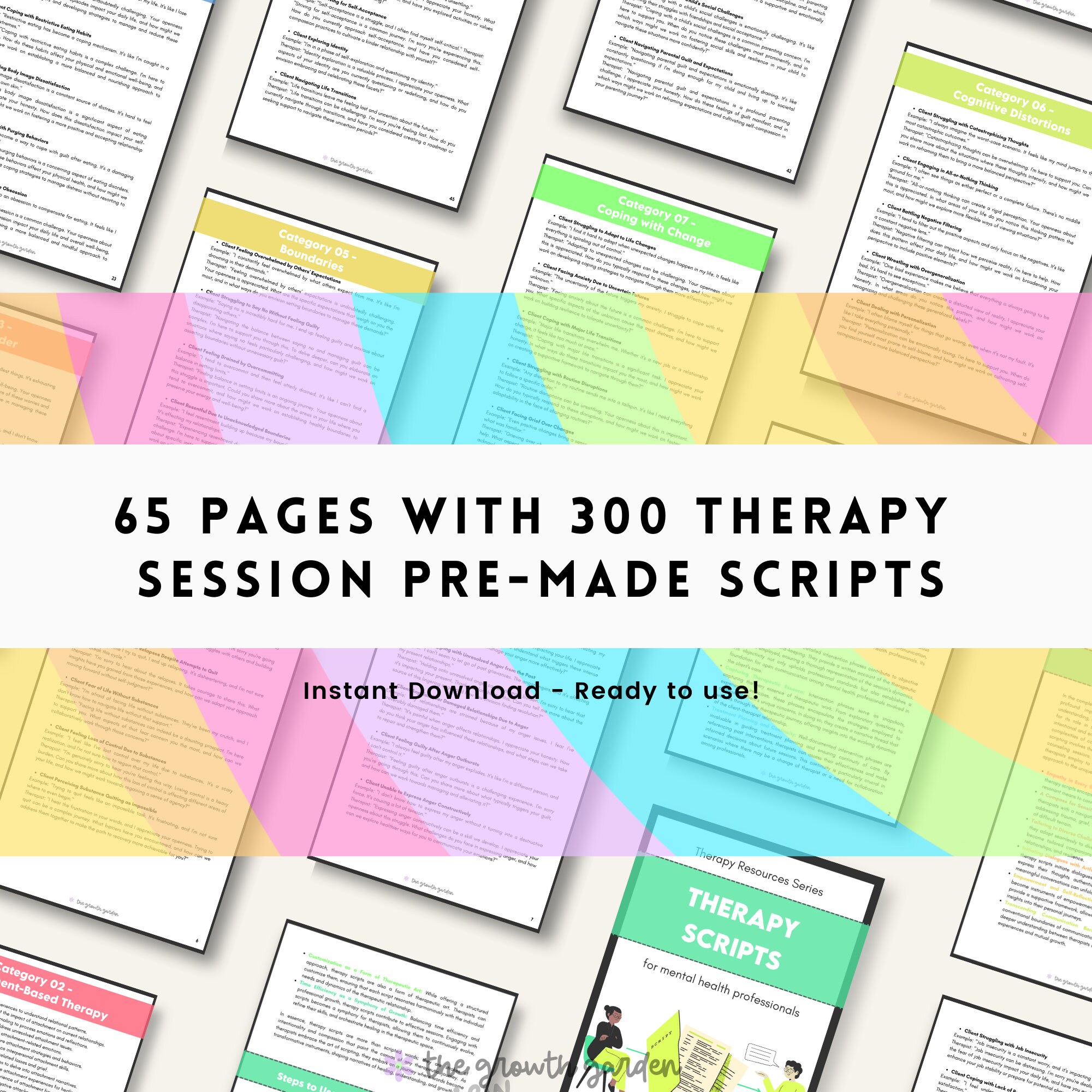 Therapy Session Scripts 300 Unique Scripts-trauma, Addiction, Grief ...