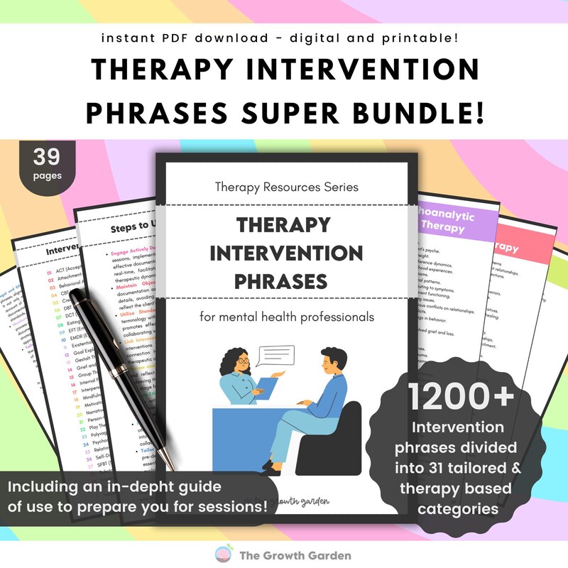 Therapy Progress Note Phrases - Etsy