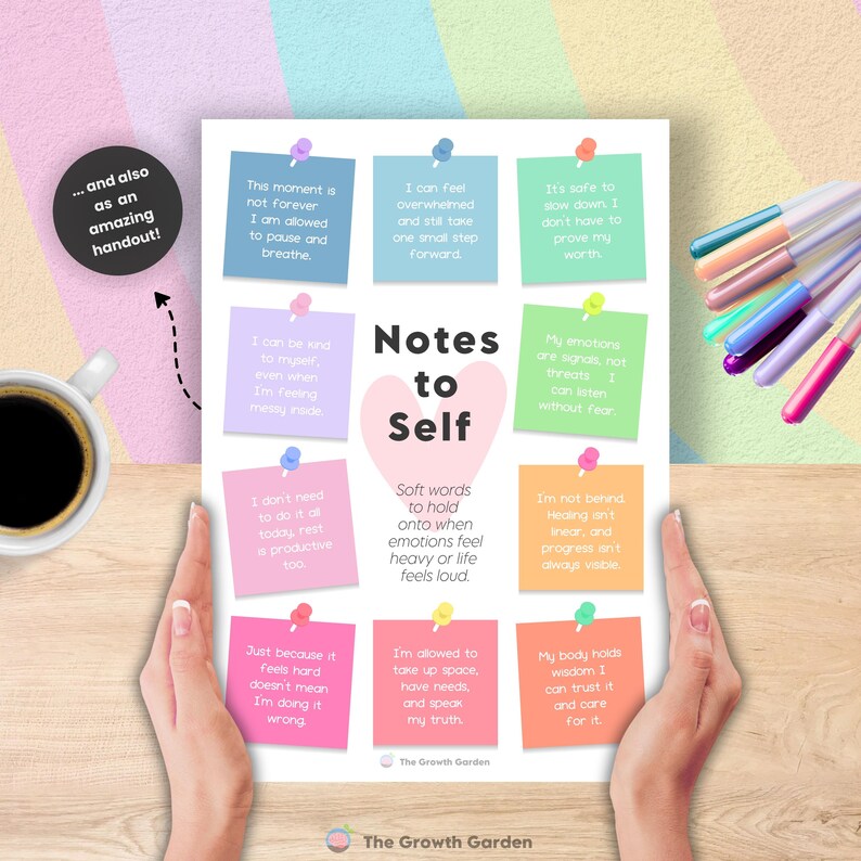 Mental Health Affirmations Poster | Therapy Office Wall Art for ...