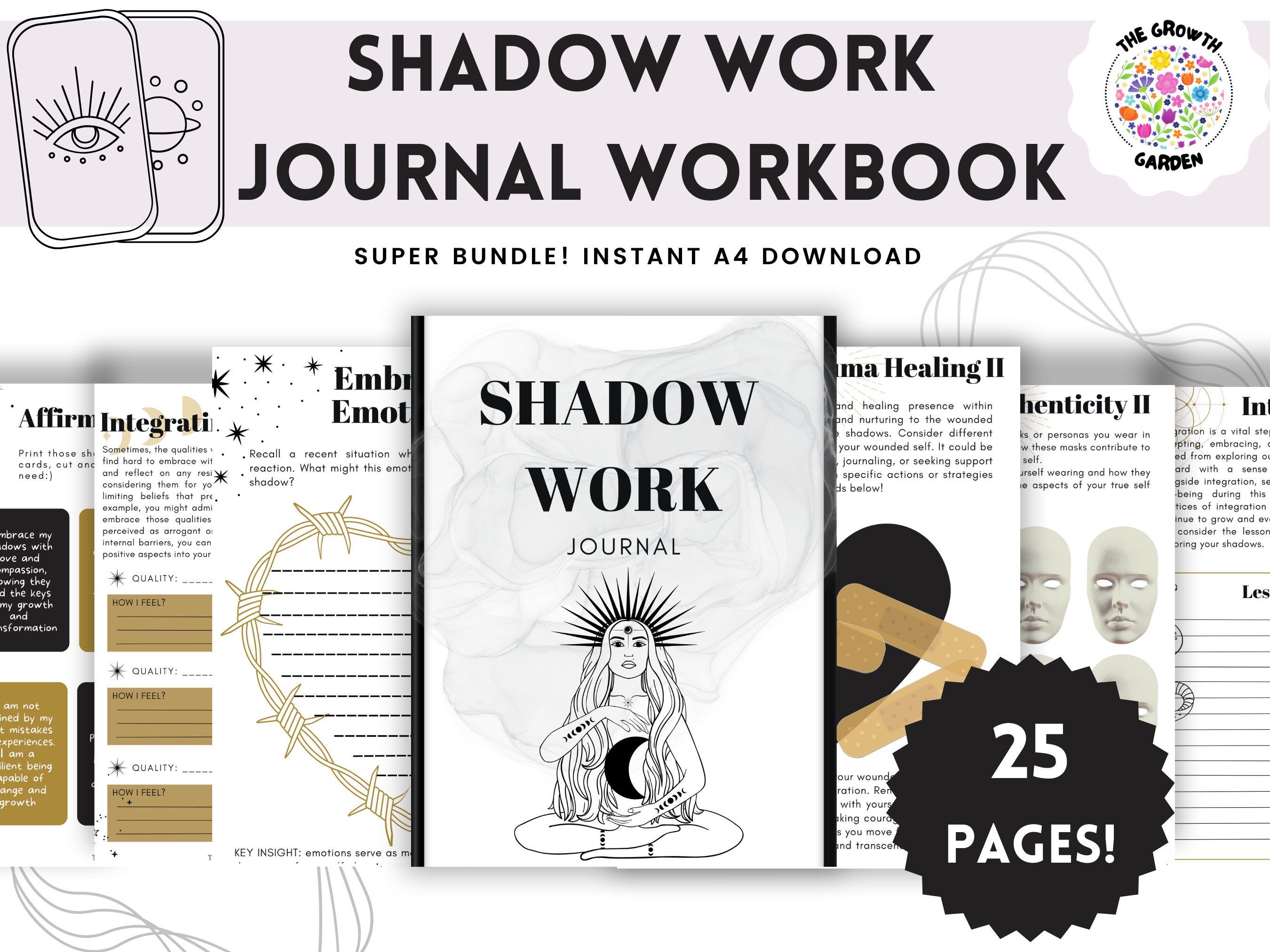 Shadow Work Workbook Inner Child Healing Journal, Trauma Healing, Past ...