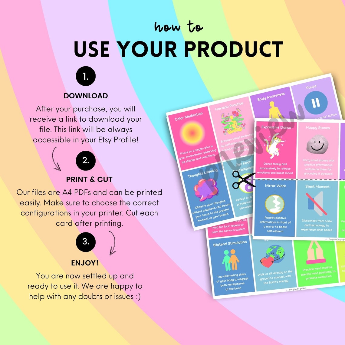 Mindfulness Practices Flashcards Self Regulation Skills Mental Health ...