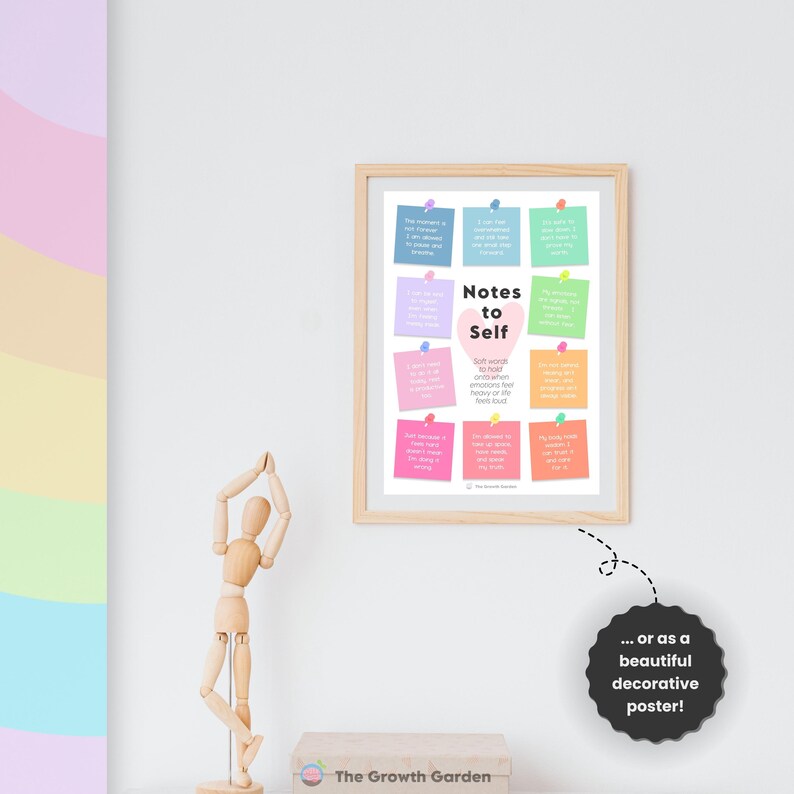 Mental Health Affirmations Poster | Therapy Office Wall Art for ...