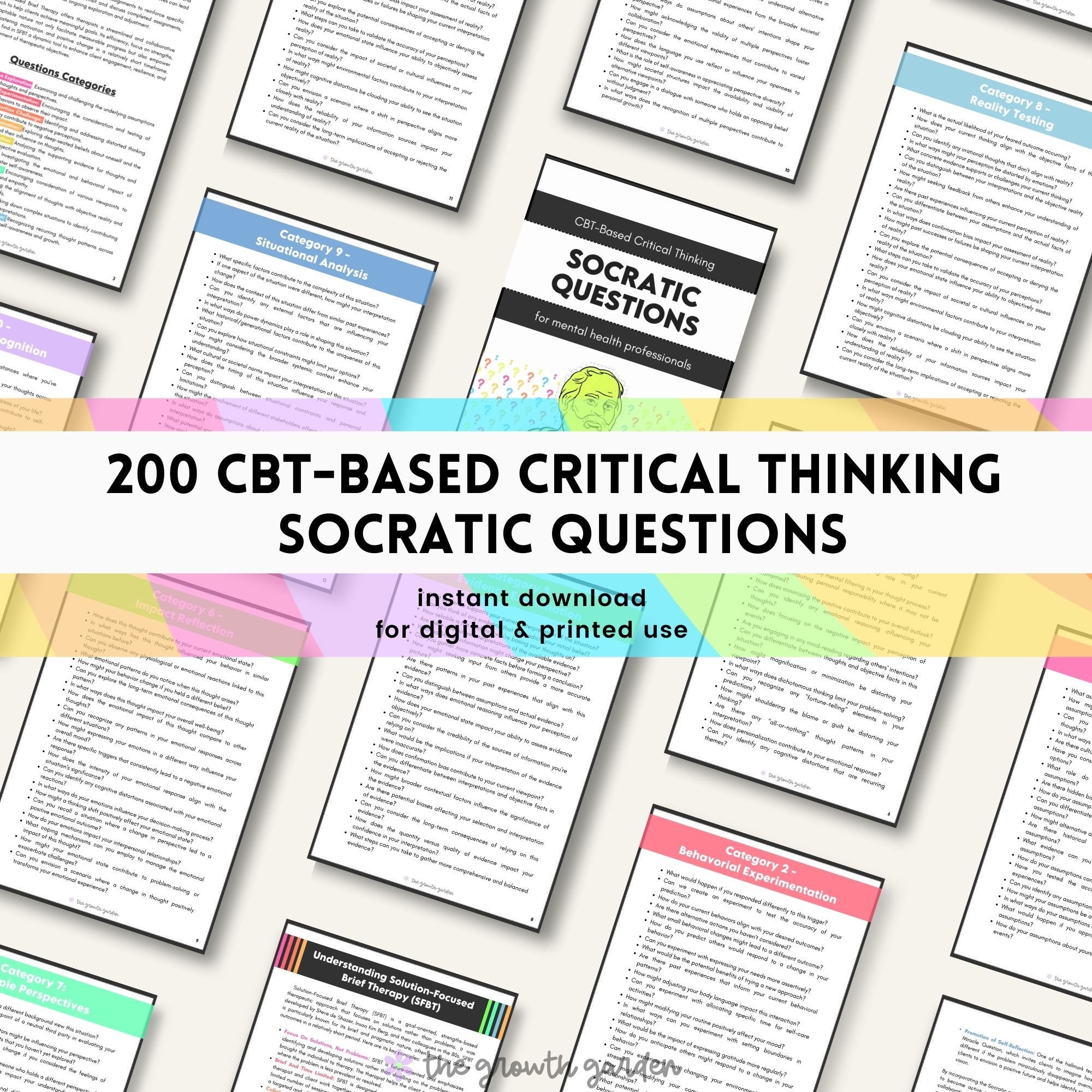 Socratic Questions Cbt-based Critical Thinking Socratic Questions ...