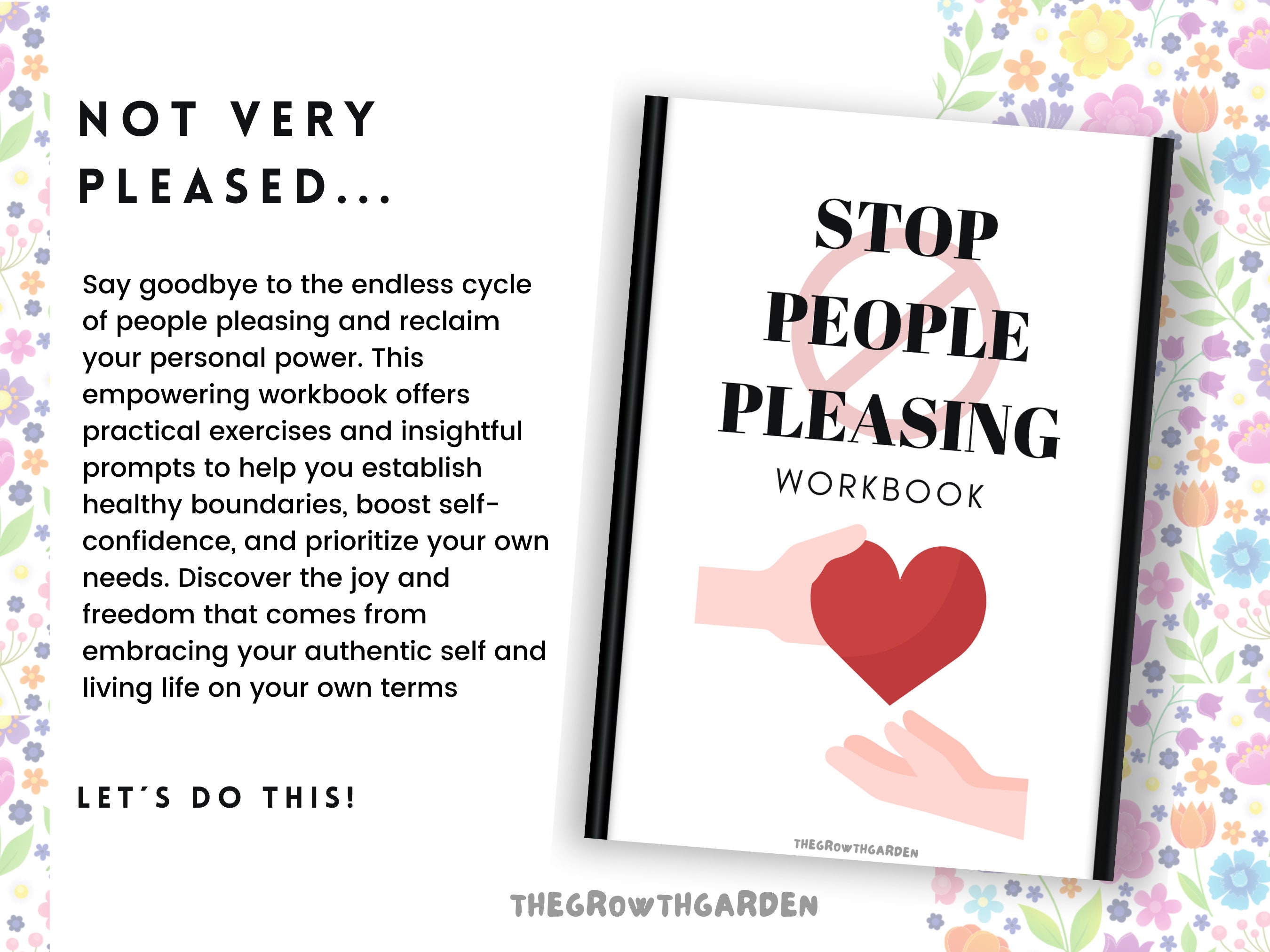 People Pleasing Workbook Journal Instant Download Printable, DBT ...