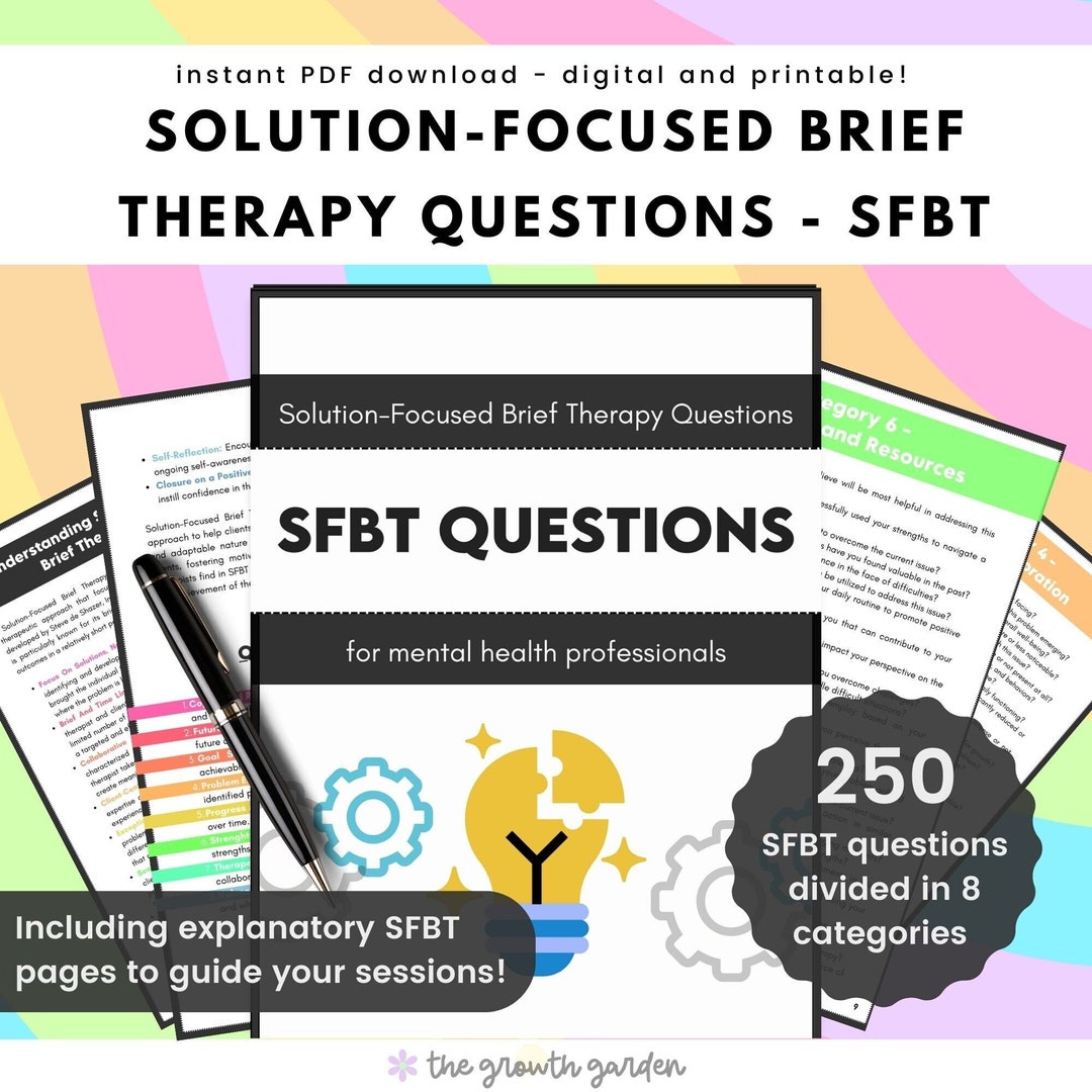 Solution Focused Brief Therapy Questions | Solution-focused Counseling ...