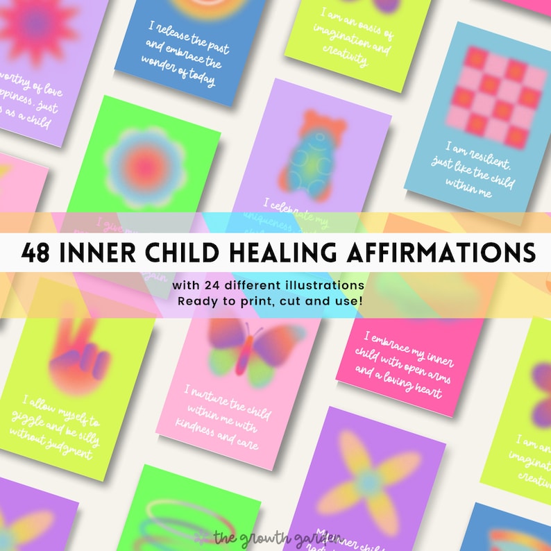 Inner Child Healing Affirmation Cards - Shadow Work Affirmation Cards ...