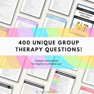 Group Therapy Questions | 400 Prompts for Emotional Awareness, Coping ...