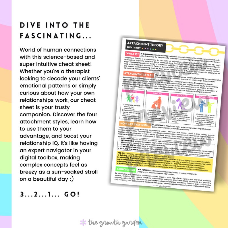 Attachment Theory Cheat Sheet - Attachment Guide - Acceptance and ... Attachment Theory Cheat Sheet - Attachment Guide - Acceptance and ...