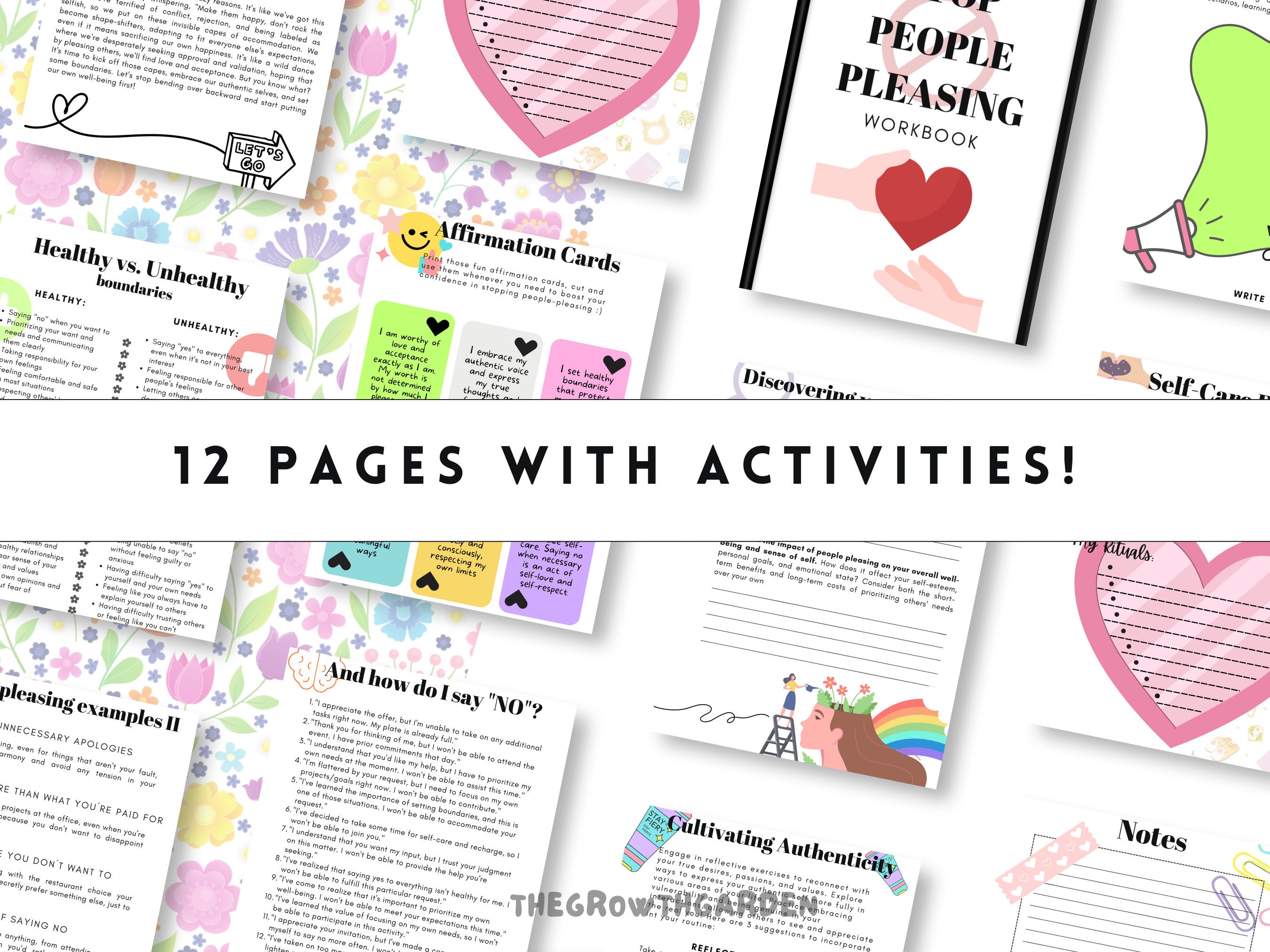 People Pleasing Workbook Journal Instant Download Printable, DBT ...