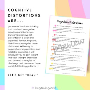 Cognitive Distortions List - Cognitive Distortions Cheat Sheet ...