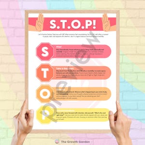 DBT Skill Handout | STOP Distress Tolerance Poster & Counseling Tool ...