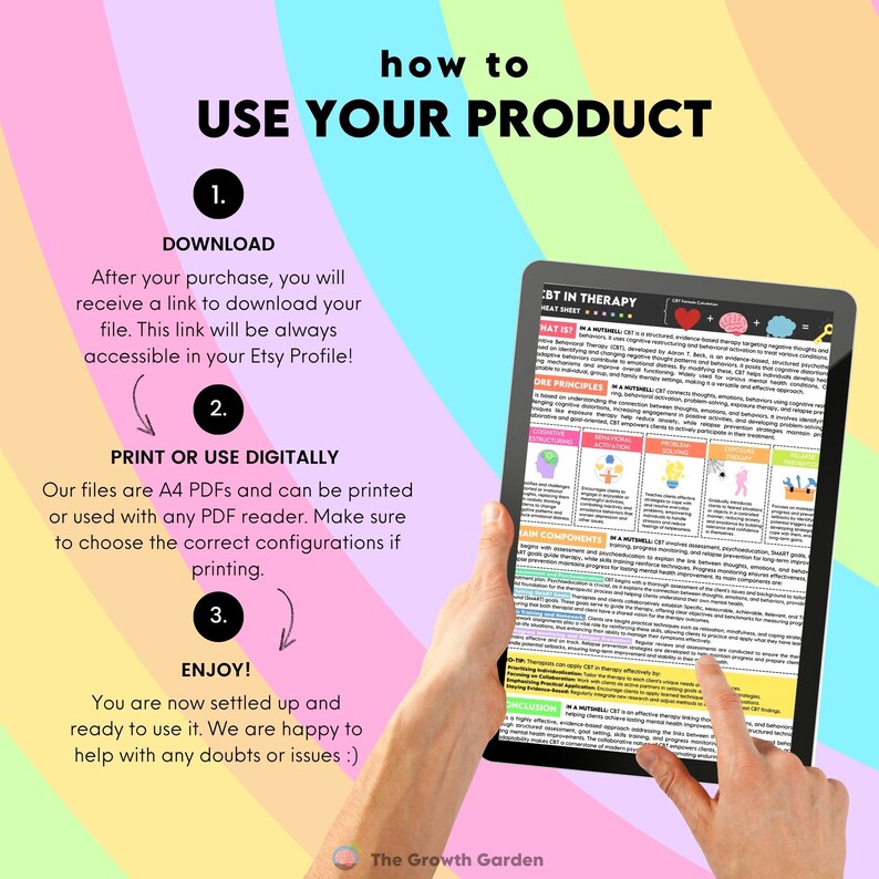 CBT Therapy Cheat Sheet Psychoeducation - Cognitive Restructuring, Behavioral Activation ...