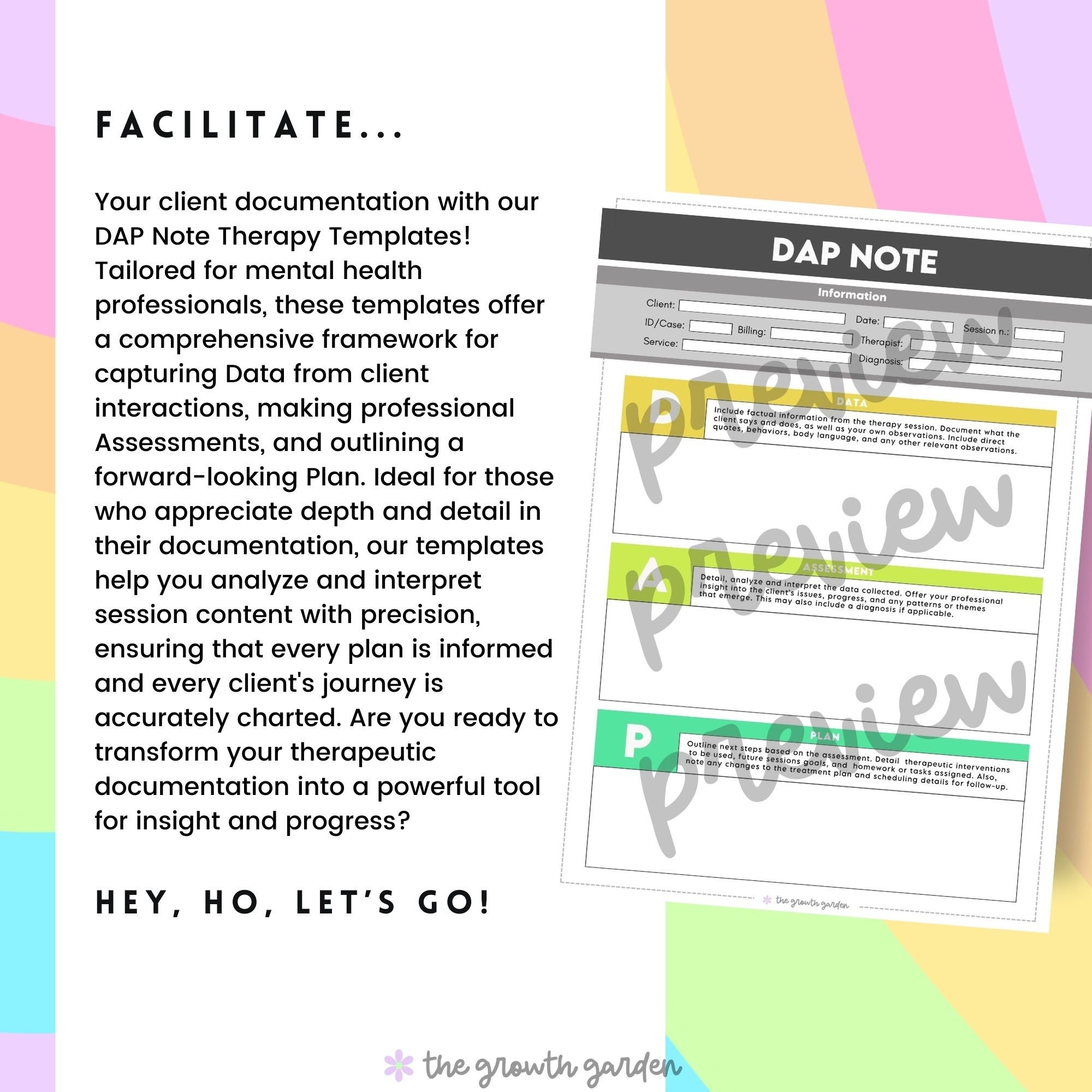 DAP Note Therapy Templates - Therapist Template - Progress Notes ...