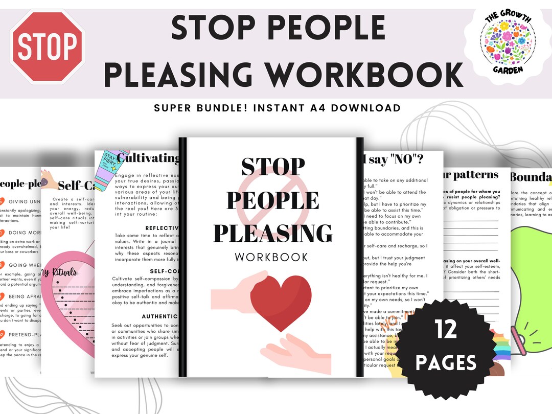 People Pleasing Workbook Journal Instant Download Printable, DBT ...
