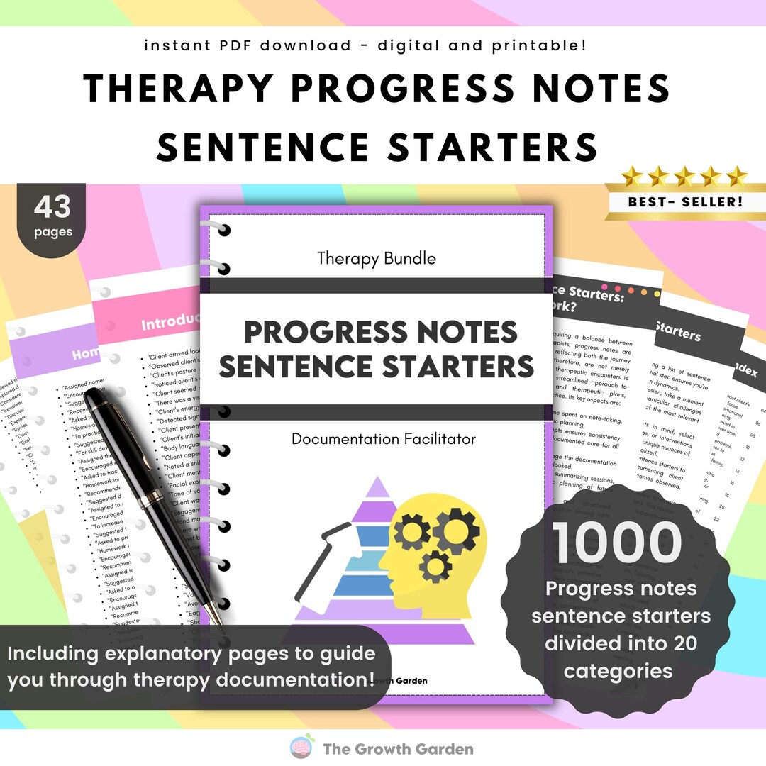 Therapy Progress Notes | Documentation Guide & Counseling Tools for ...