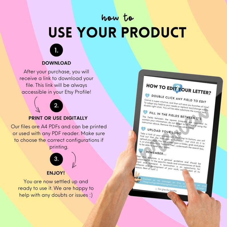 Therapy Termination Letter Templates | Editable Forms for Counselors ...