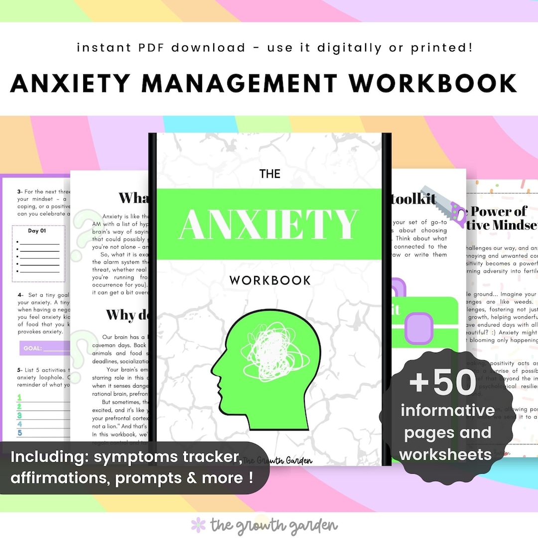 Anxiety Workbook - Anxiety Management, Social Anxiety, Panic Disorder ...