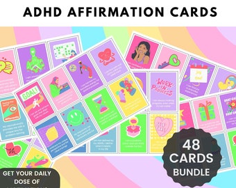 Emotional Regulation Affirmation Strategy Cards 36 for Women With ADHD ...