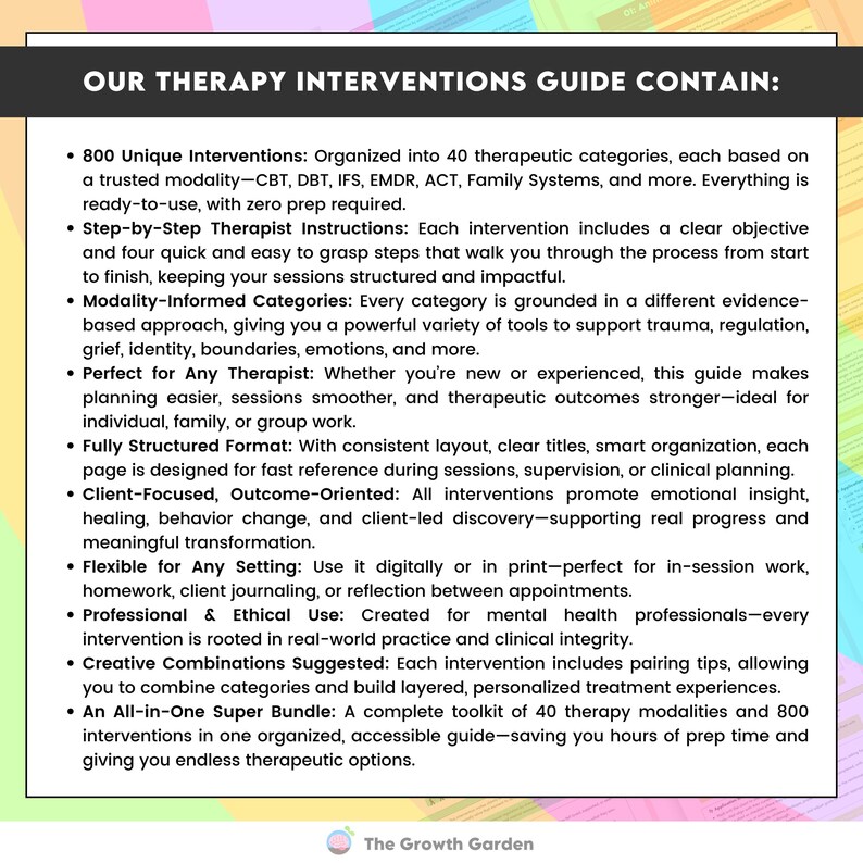 Therapy Interventions Mega Bundle | 800+ Evidence-based Worksheets for ...