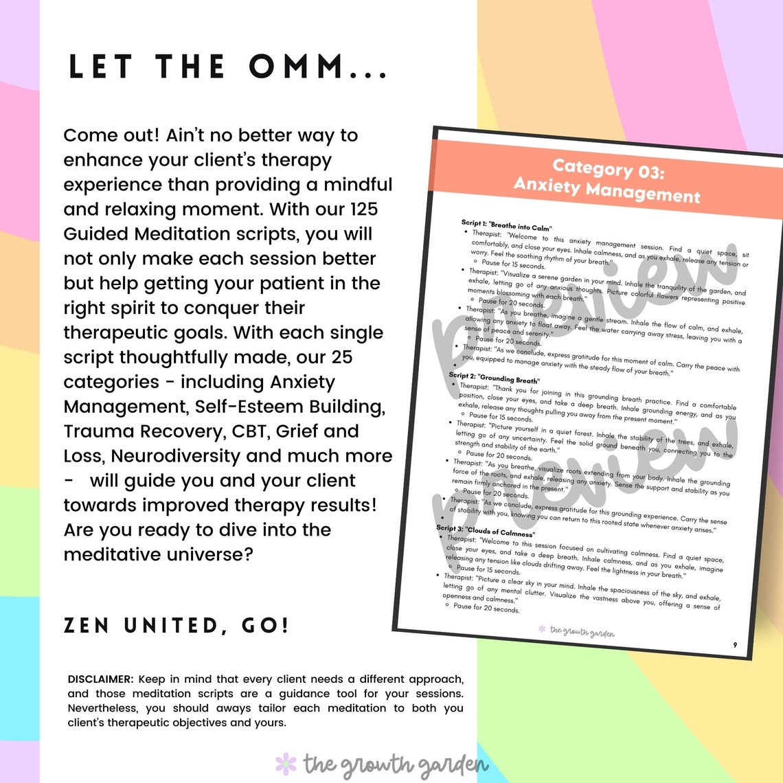 Guided Meditation Scripts for Therapy Stress Reduction , CBT, Anxiety ...