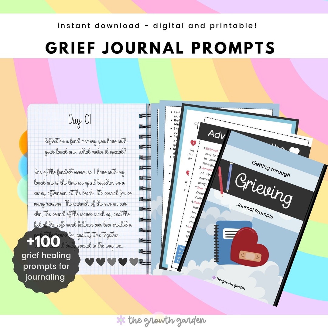 Grief Journal Prompts - Grieving Journal - Loss Journal Healing Journey ...