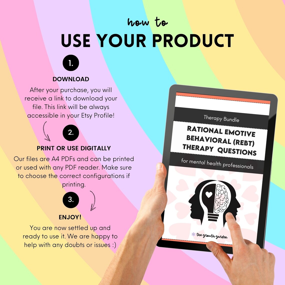 REBT Therapy Questions Bundle - Rational Emotive Behavioral Therapy ...