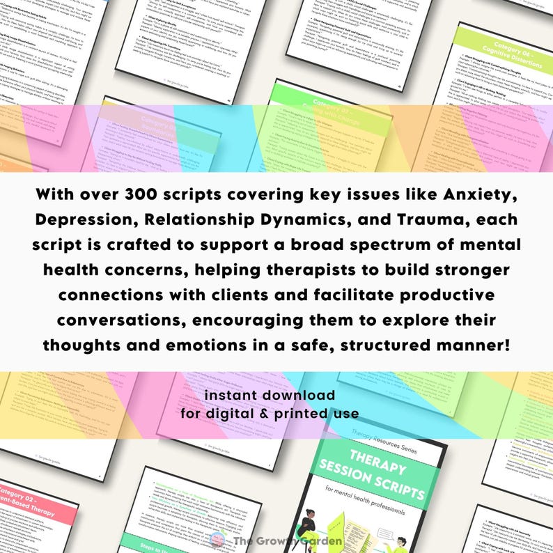 Therapy Session Scripts - Therapists and Counselors Tool - Etsy
