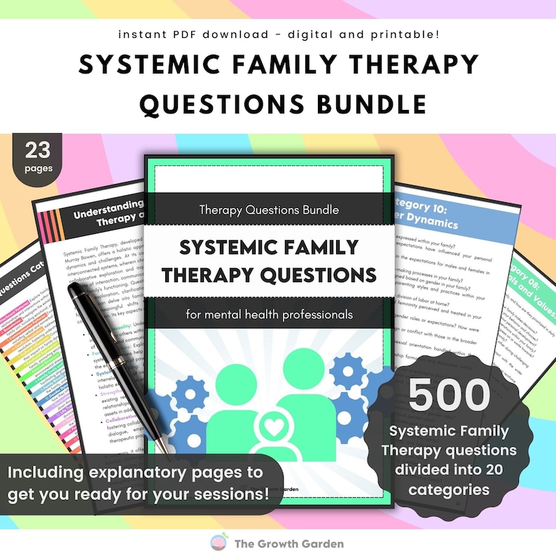 Systemic Family Therapy Questions | 500 Prompts on Attachment ...