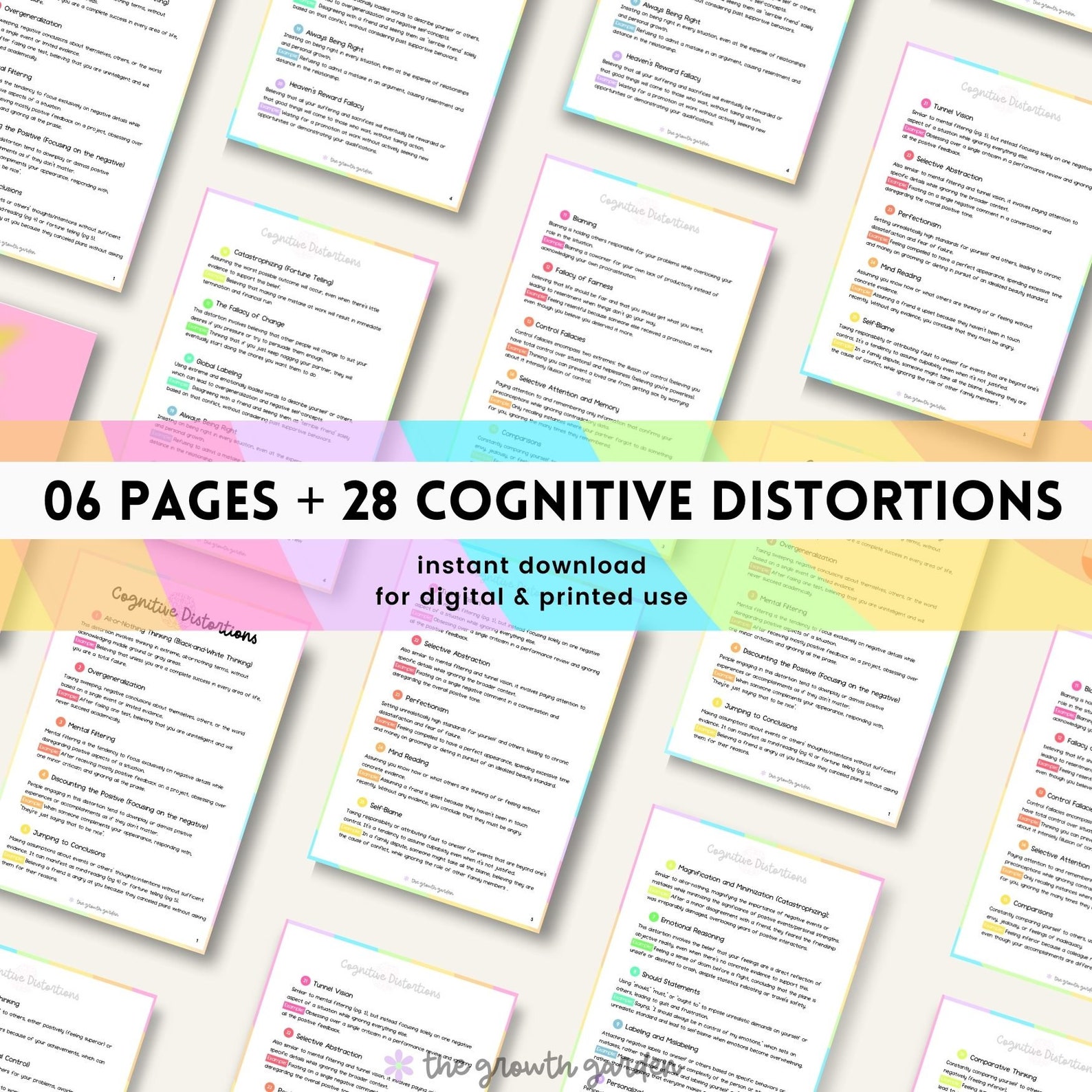Cognitive Distortions List - Cognitive Distortions Cheat Sheet ...