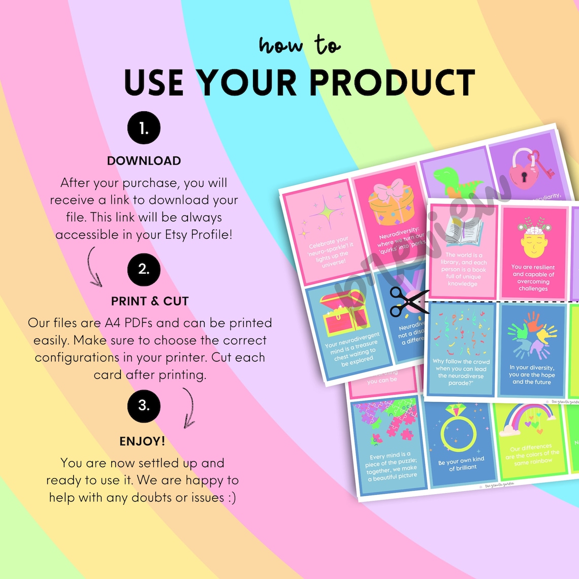 Neurodiversity Inspirational Quotes - Neurodivergent Affirmation Cards ...