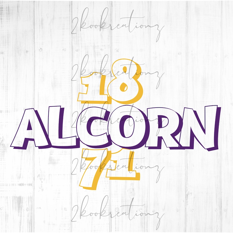 Alcorn State University 1871 PNG JPG SVG - Etsy