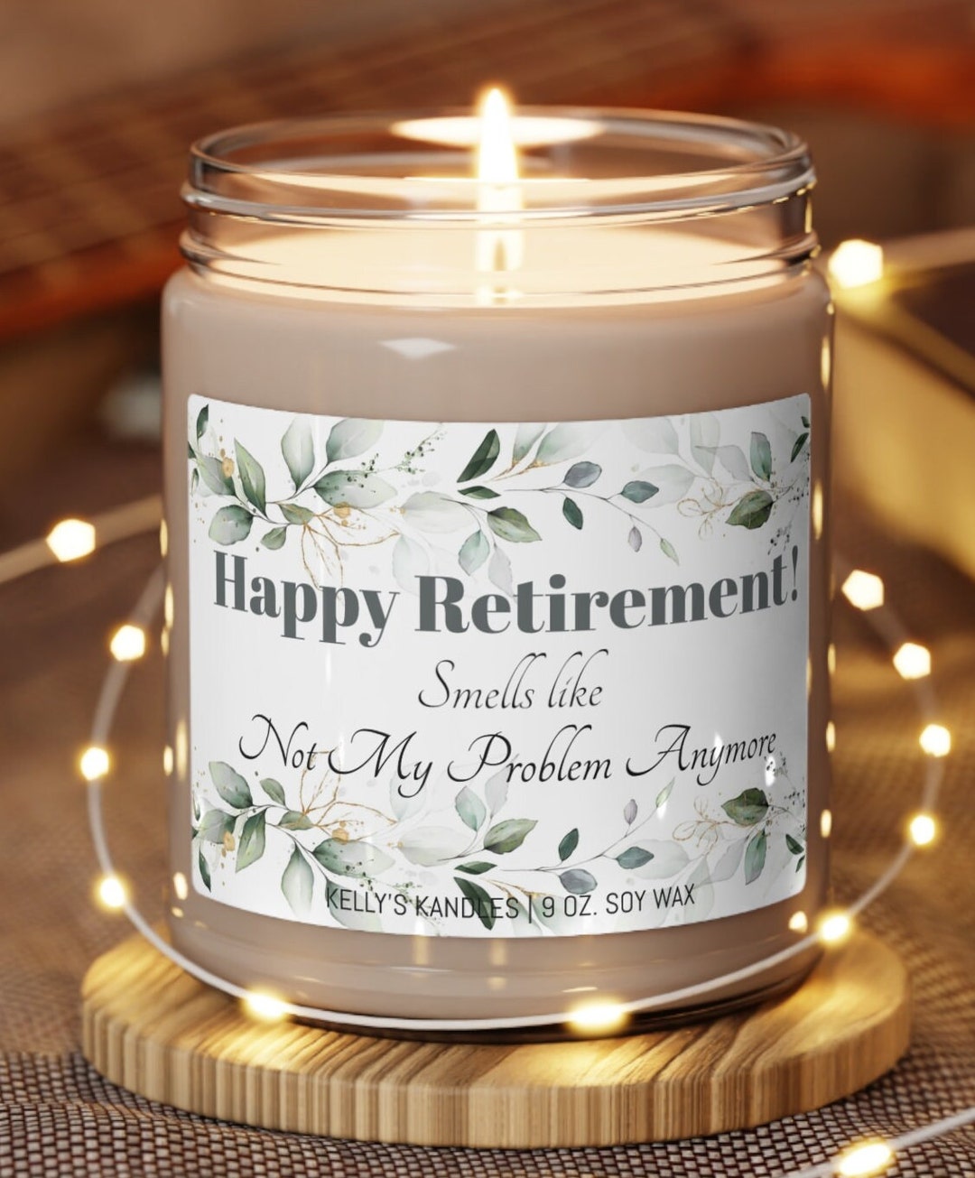 Funny Candle Retirement Gift happy Retirement Smells - Etsy UK