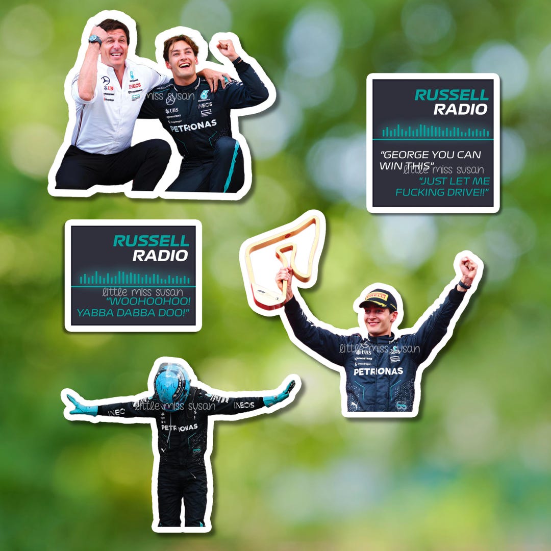George Russell Stickers - Austrian Grand Prix - Etsy