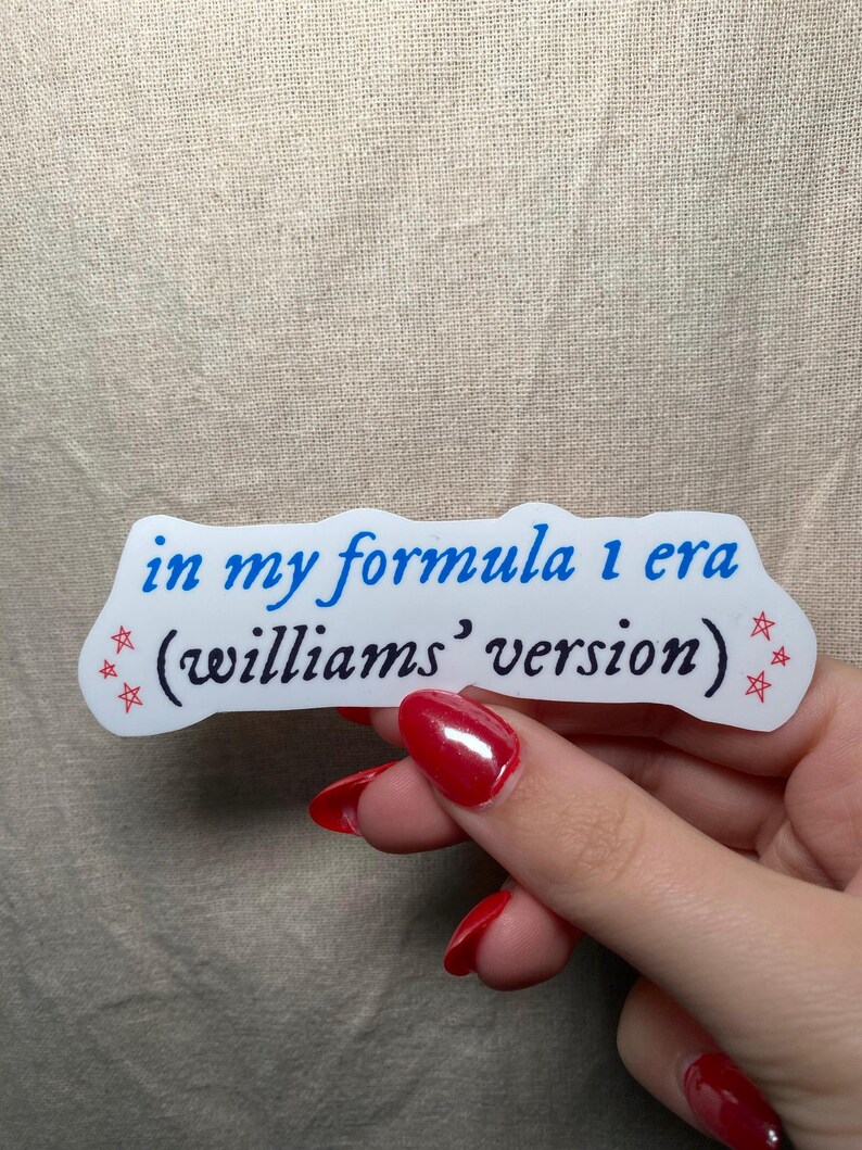 Williams Formula 1 Stickers Alex Albon, Logan Sargeant, Franco ...