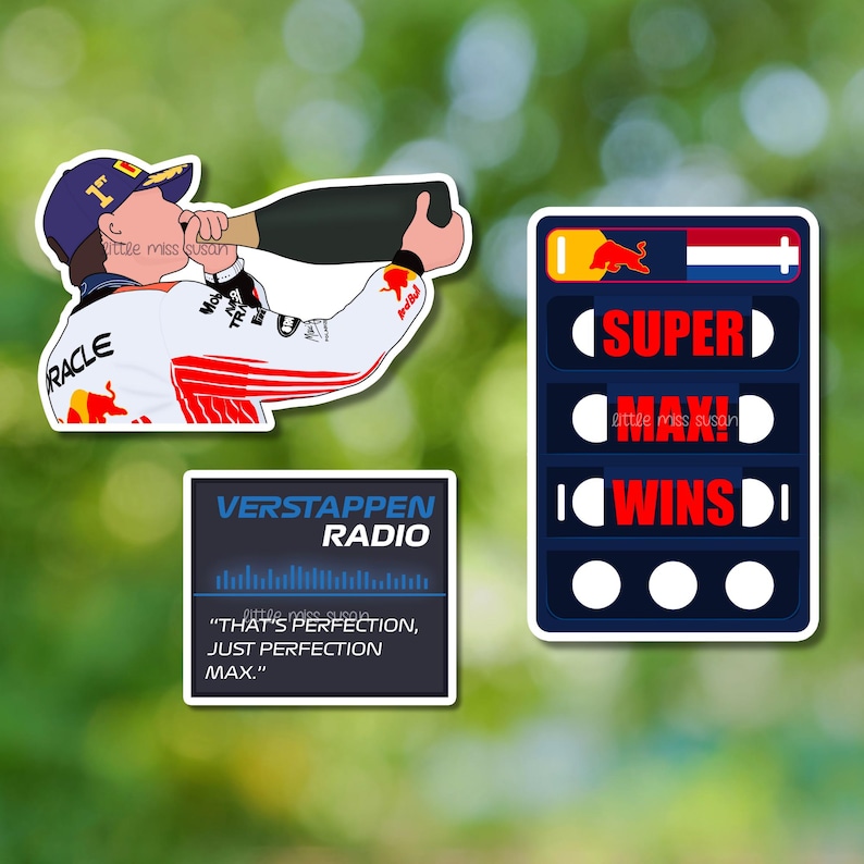 Max Verstappen stickers - 2025 F1 Japanese Grand Prix - RedBull Racing ...