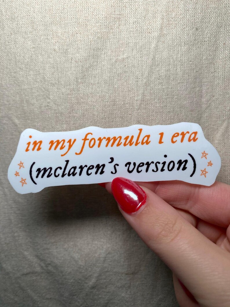 Mclaren Formula 1 Stickers Lando Norris, Oscar Piastri - Etsy