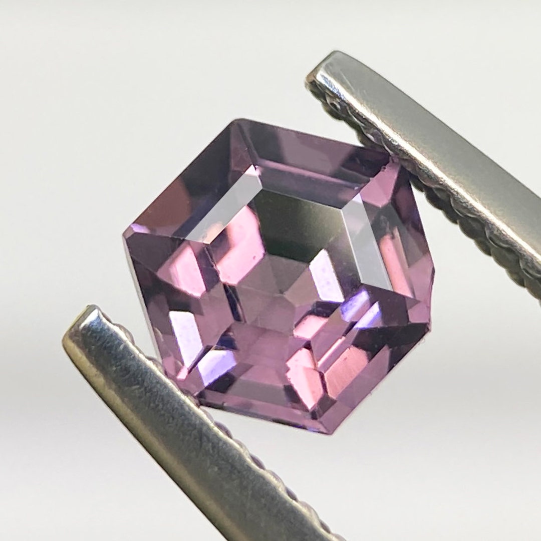 0.89ct Spinel Pink Purple Natural Fancy Cut 6 MM Faceted Loose Gemstone ...