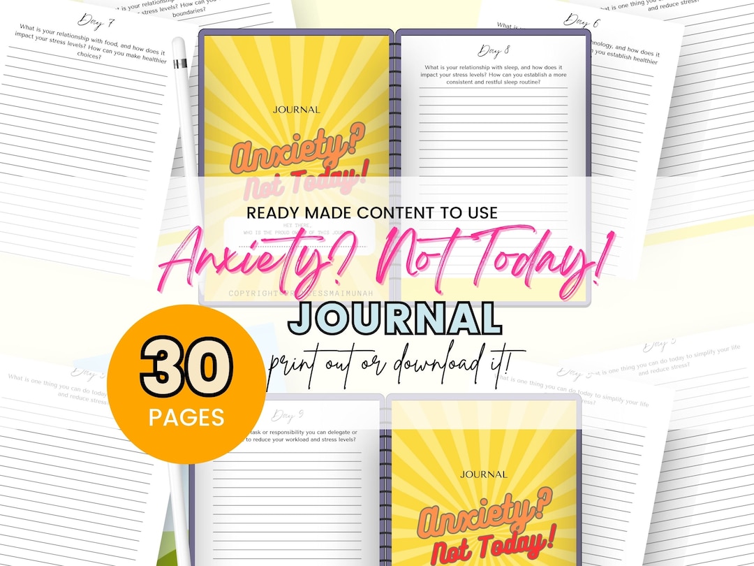 Digital Journal Mental Health, Anxiety Journal PDF, Digital Anxiety ...