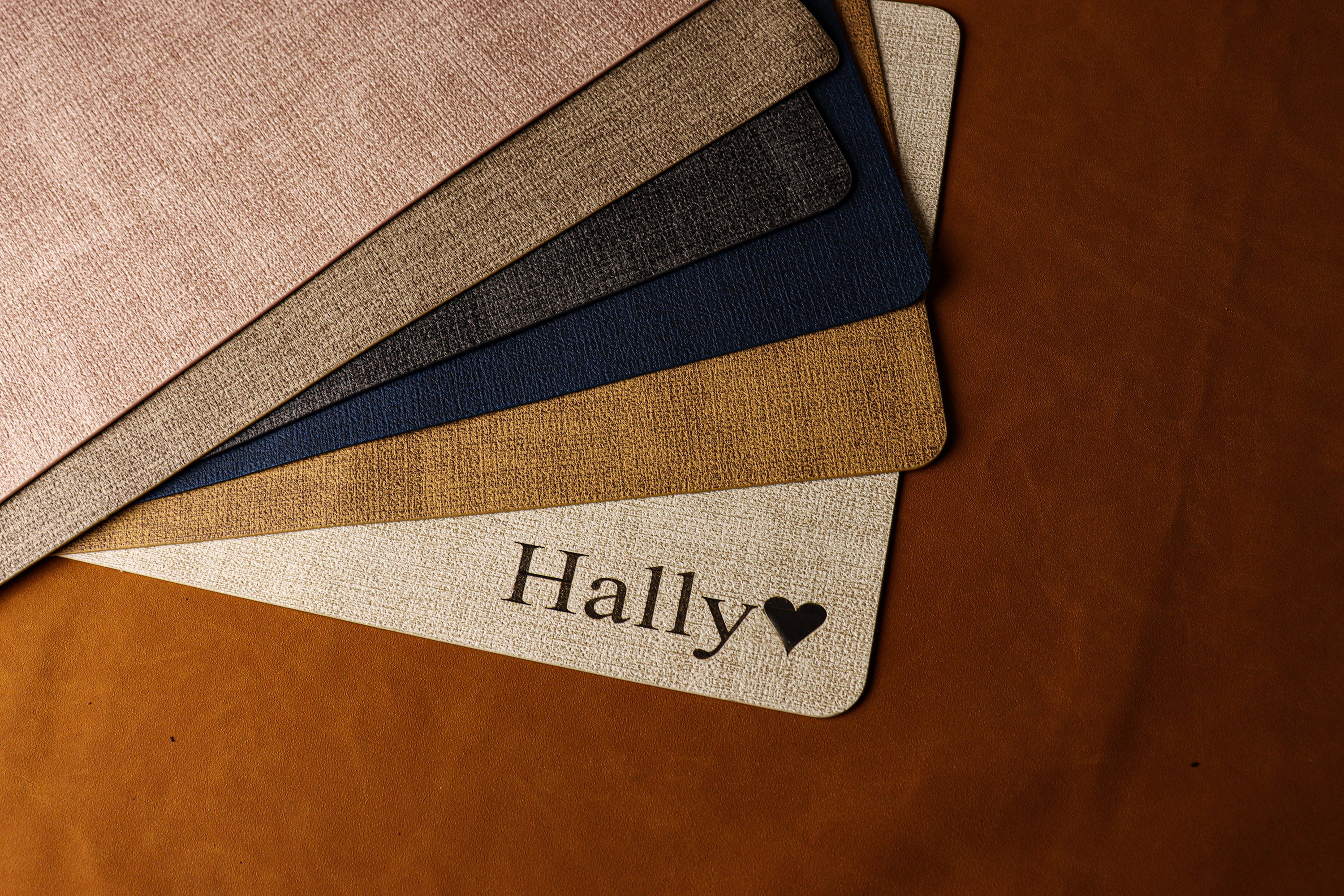 Custom Size PU Placemat Custom Leather Dining Mat Waterproof and ...