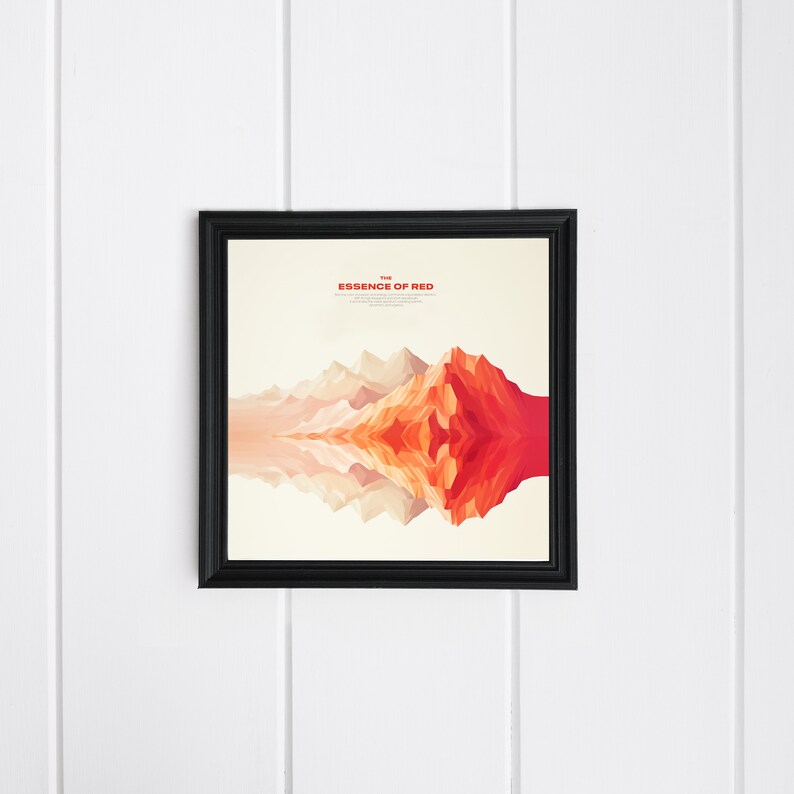 The Essence of Red Minimalist Red Color Theory Poster Color Psychology ...