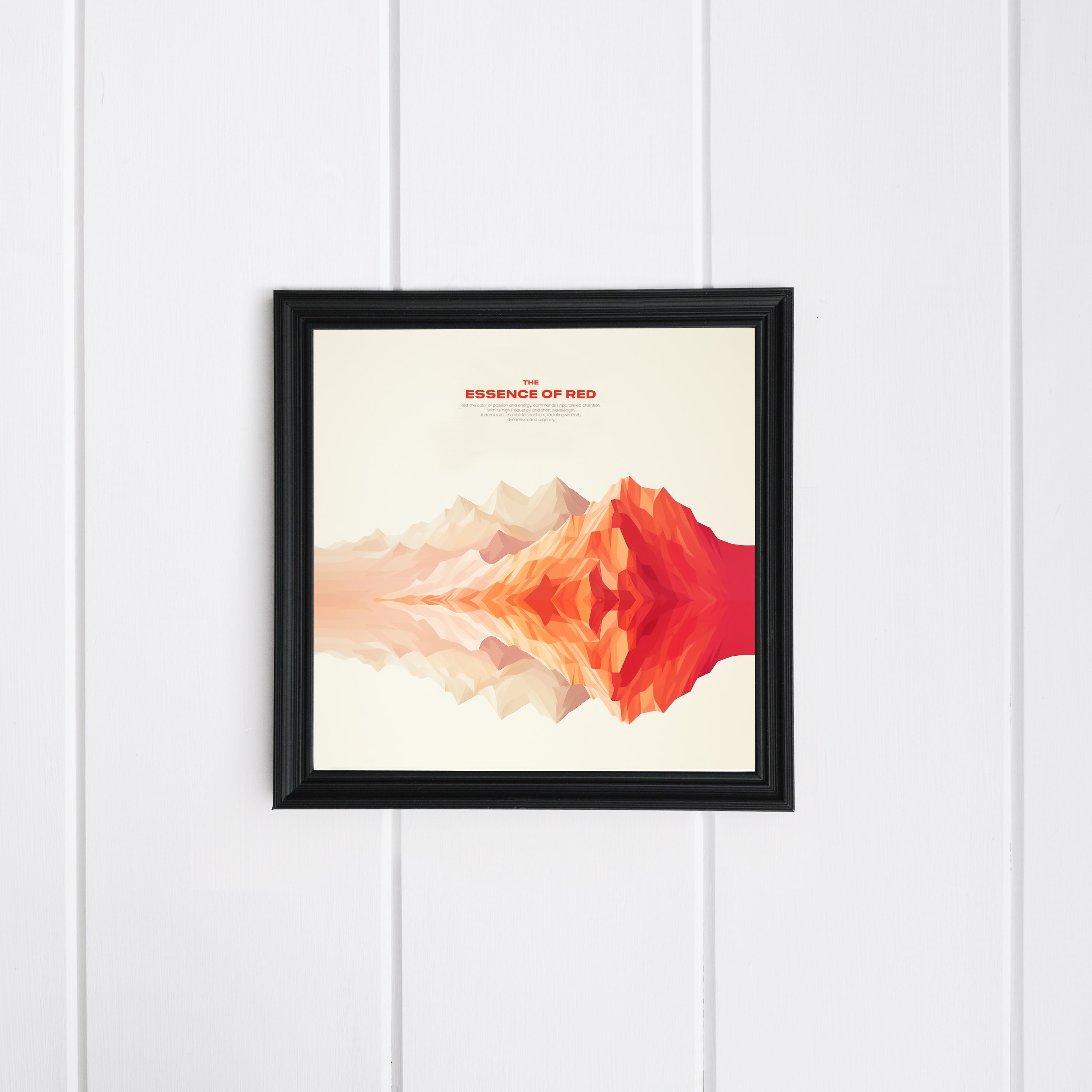 The Essence of Red Minimalist Red Color Theory Poster Color Psychology ...