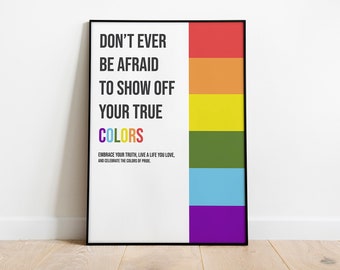 LGBTQ Friendly Safe Space Sign Classroom Poster Pride Art - Etsy