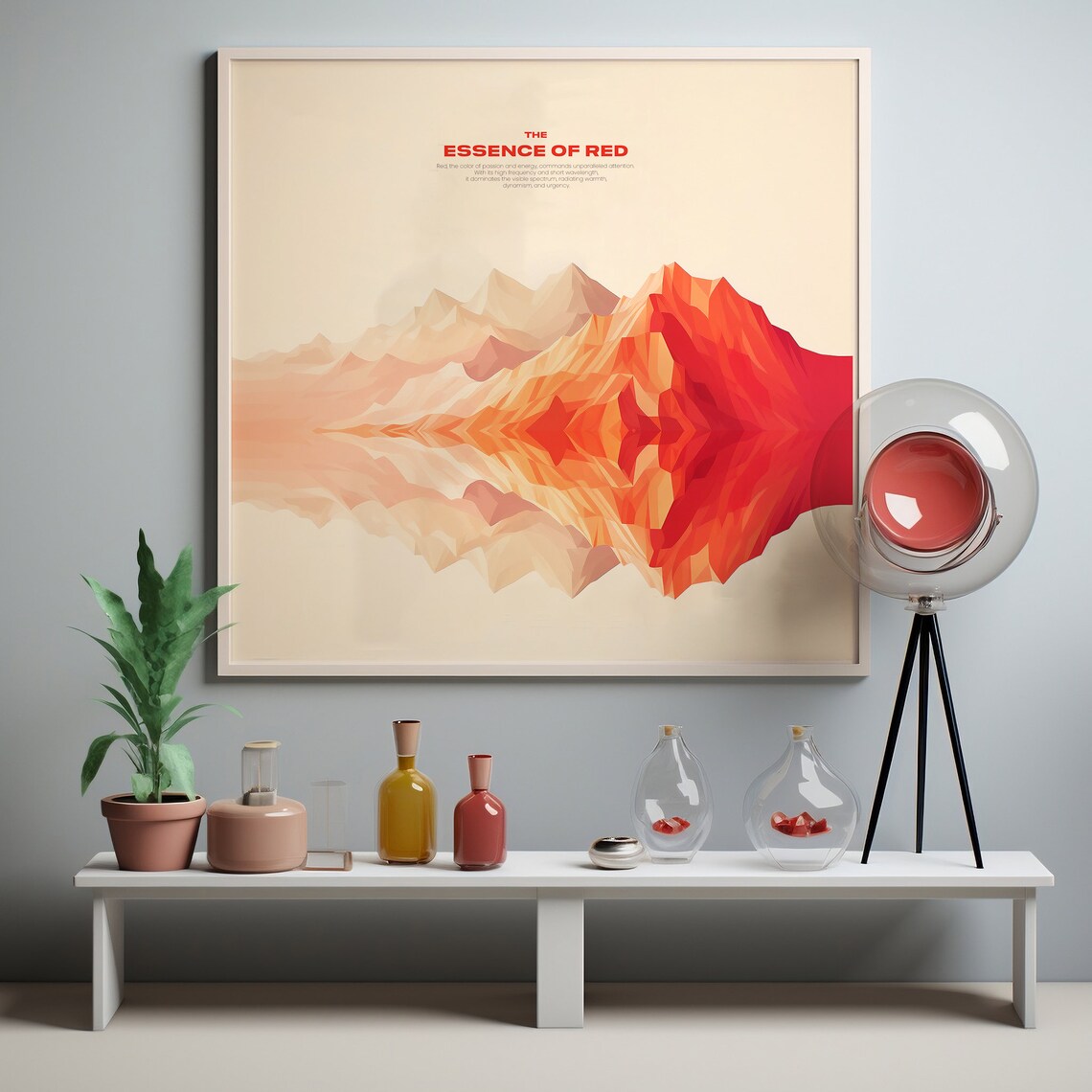 The Essence of Red Minimalist Red Color Theory Poster Color Psychology ...