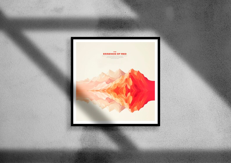 The Essence of Red Minimalist Red Color Theory Poster Color Psychology ...