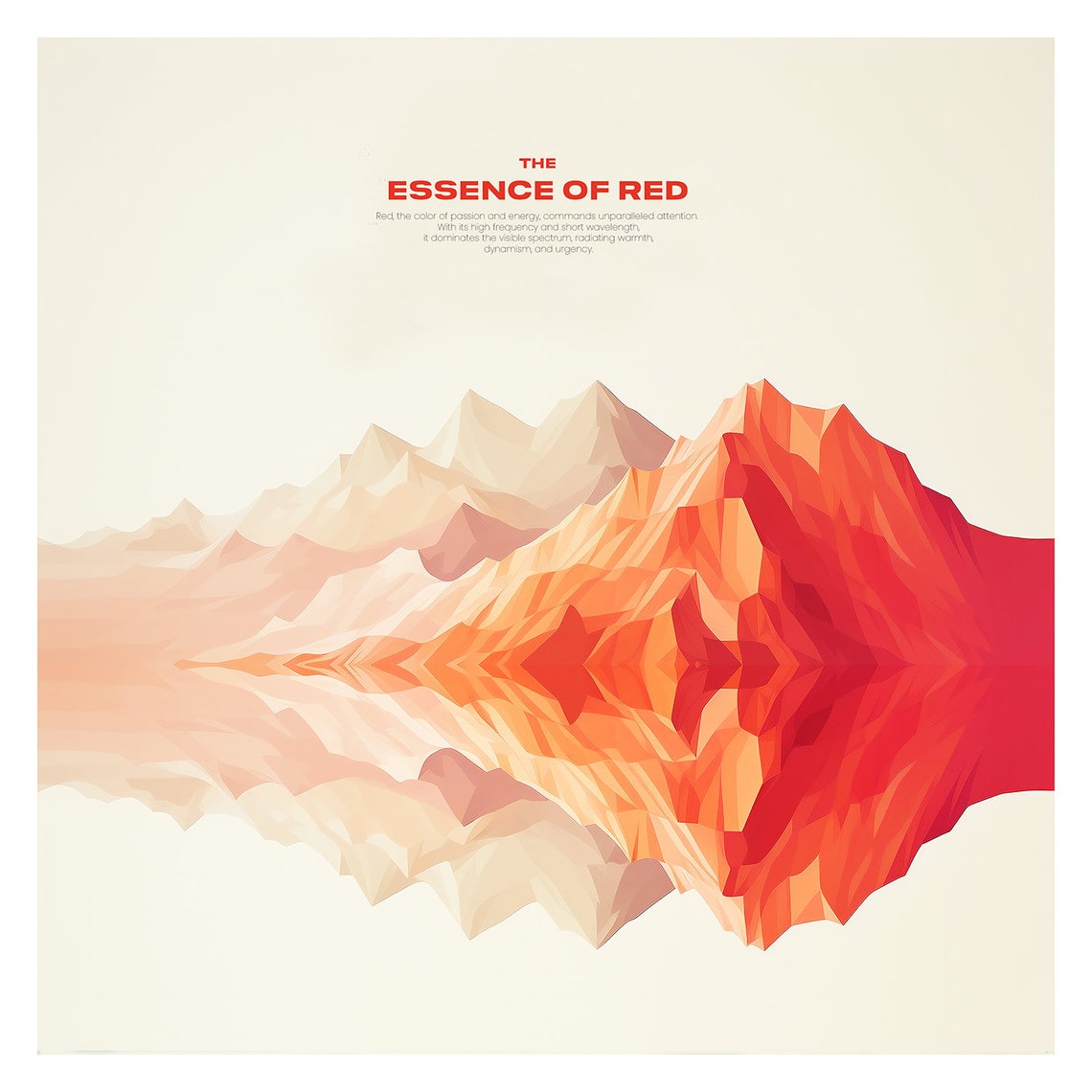 The Essence of Red Minimalist Red Color Theory Poster Color Psychology ...