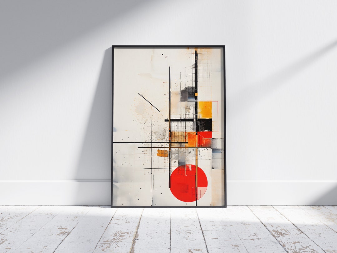Abstract Collage Painting Poster, Digital Printable Wall Decor, Instant ...